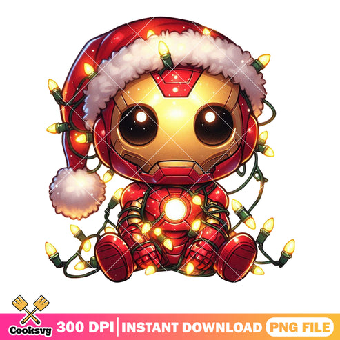 Iron man chibi png, marvel christmas png, merry christmas png – Cooksvg