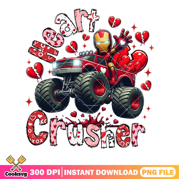 Iron man heart crusher png, valentine gifts png, marvel valentine png ...