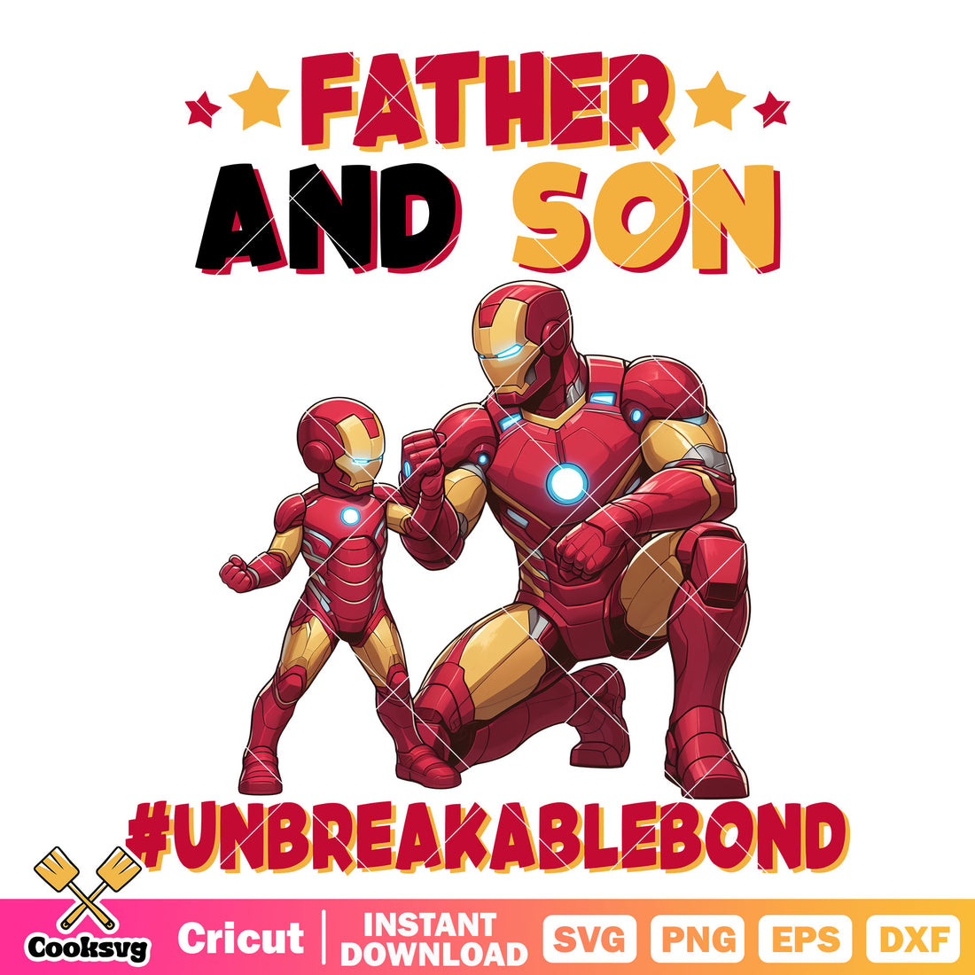 Iron man hero marvel father and son svg, father and son svg – Cooksvg