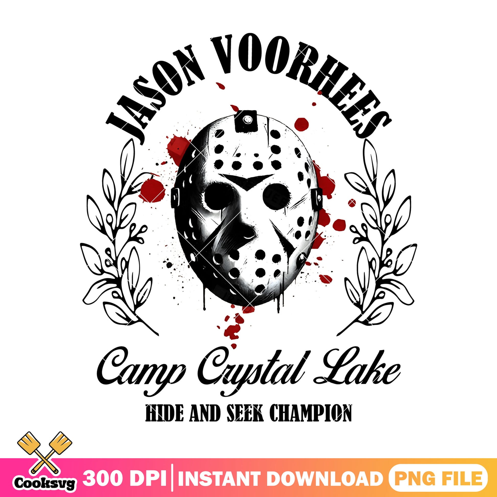 Jason voorhees camp crystal png, horror movie png, halloween png – Cooksvg