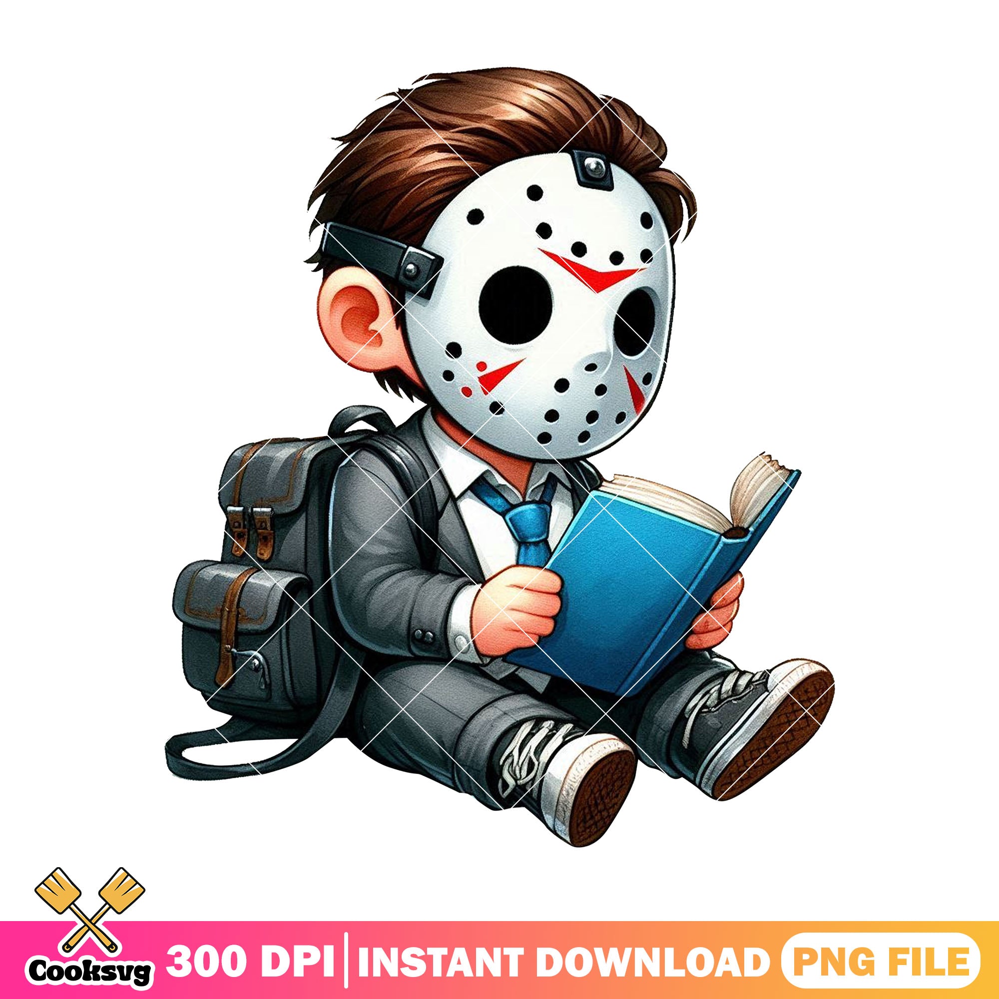 Jason voorhees reading png, jason voorhees png, back to school png ...