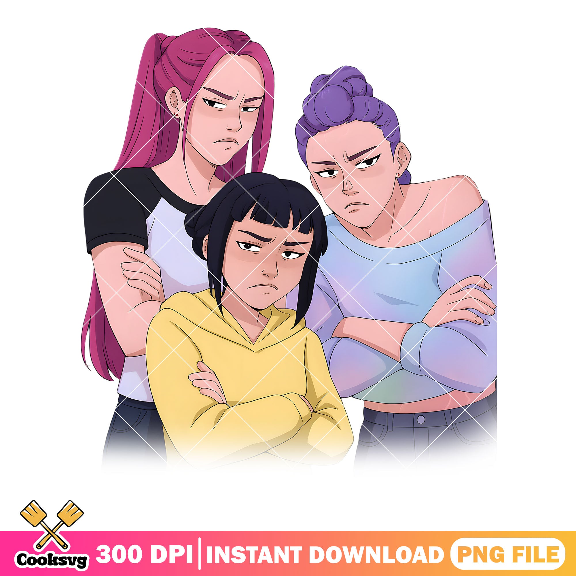 Judge face huntrix png, kpop hunters png, huntrix kpop png – Cooksvg