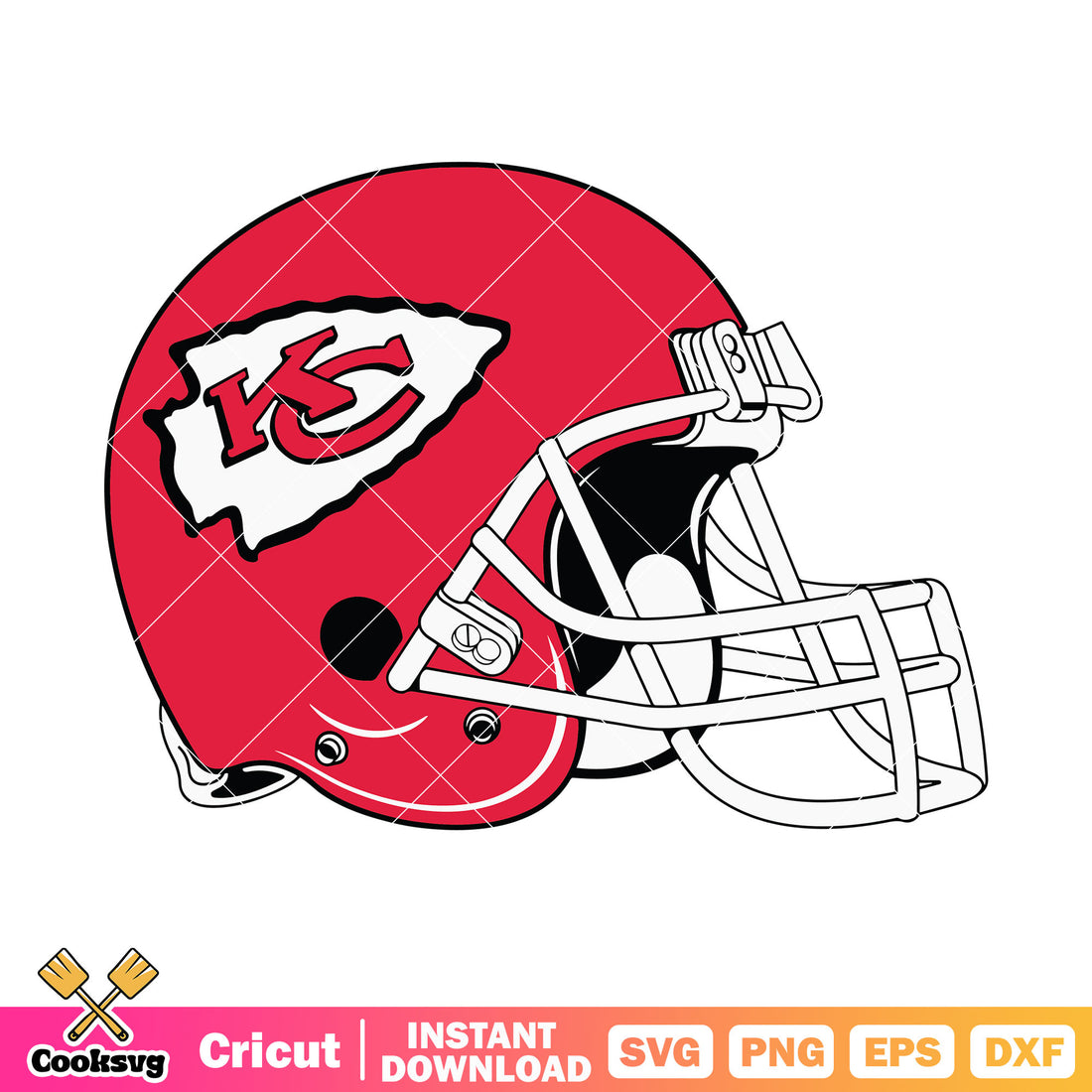 KC red mask nfl team svg, nfl helmets svg, kc chiefs svg – Cooksvg