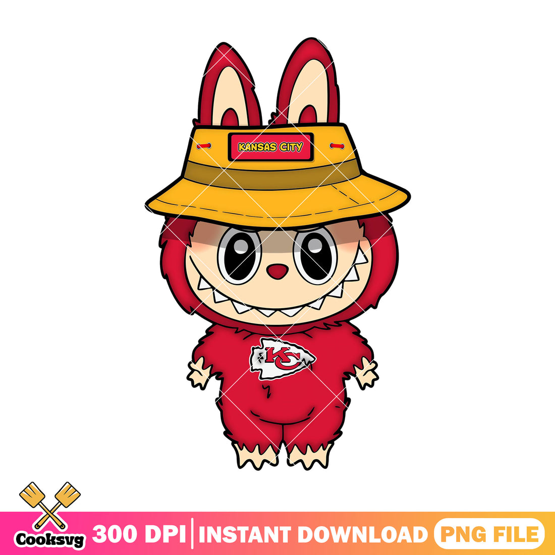 Kansas city labubu baseball team png, labubu red png, labubu plush png ...