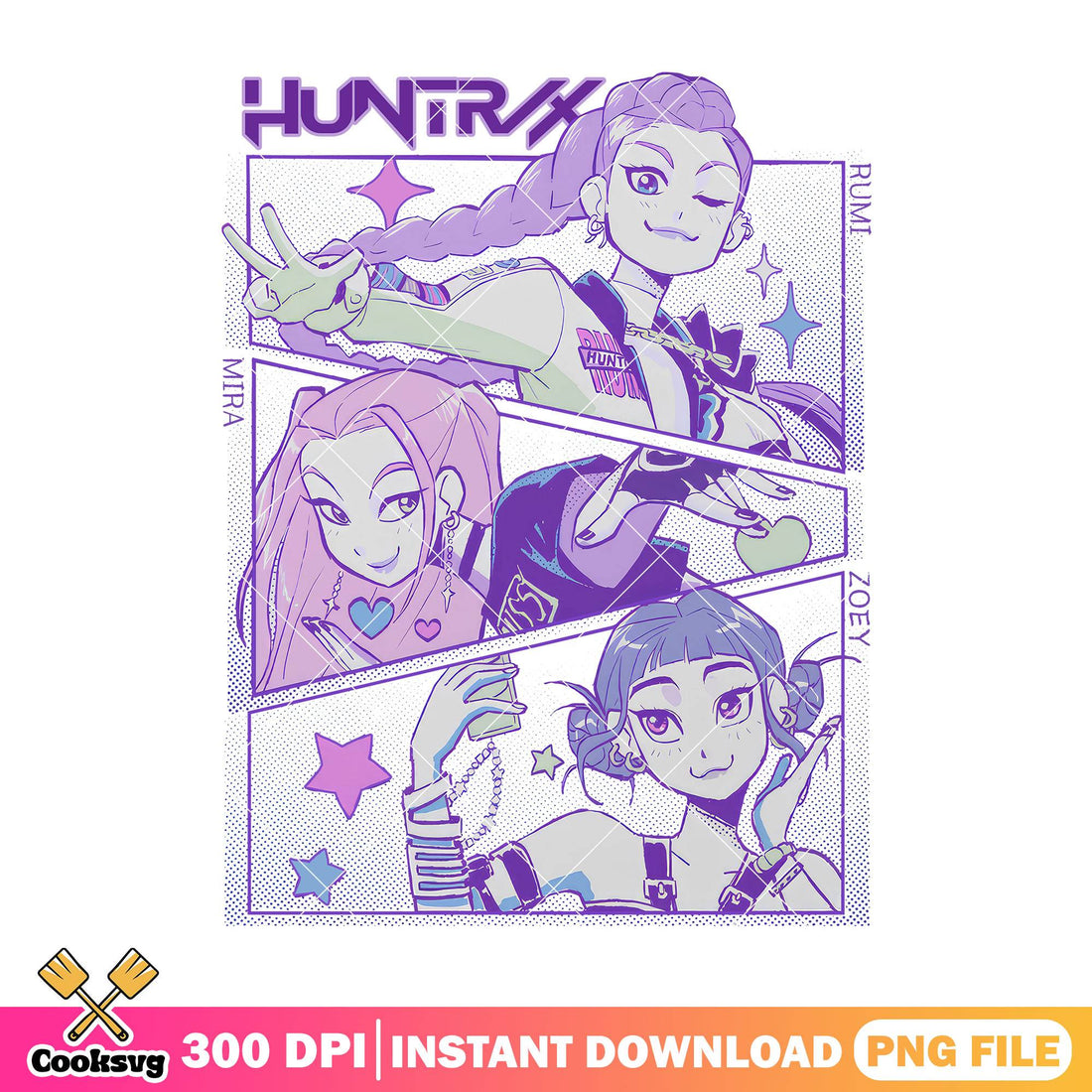 Kpop huntrix band cute png, kpop demon hunters png, huntrix movie png ...