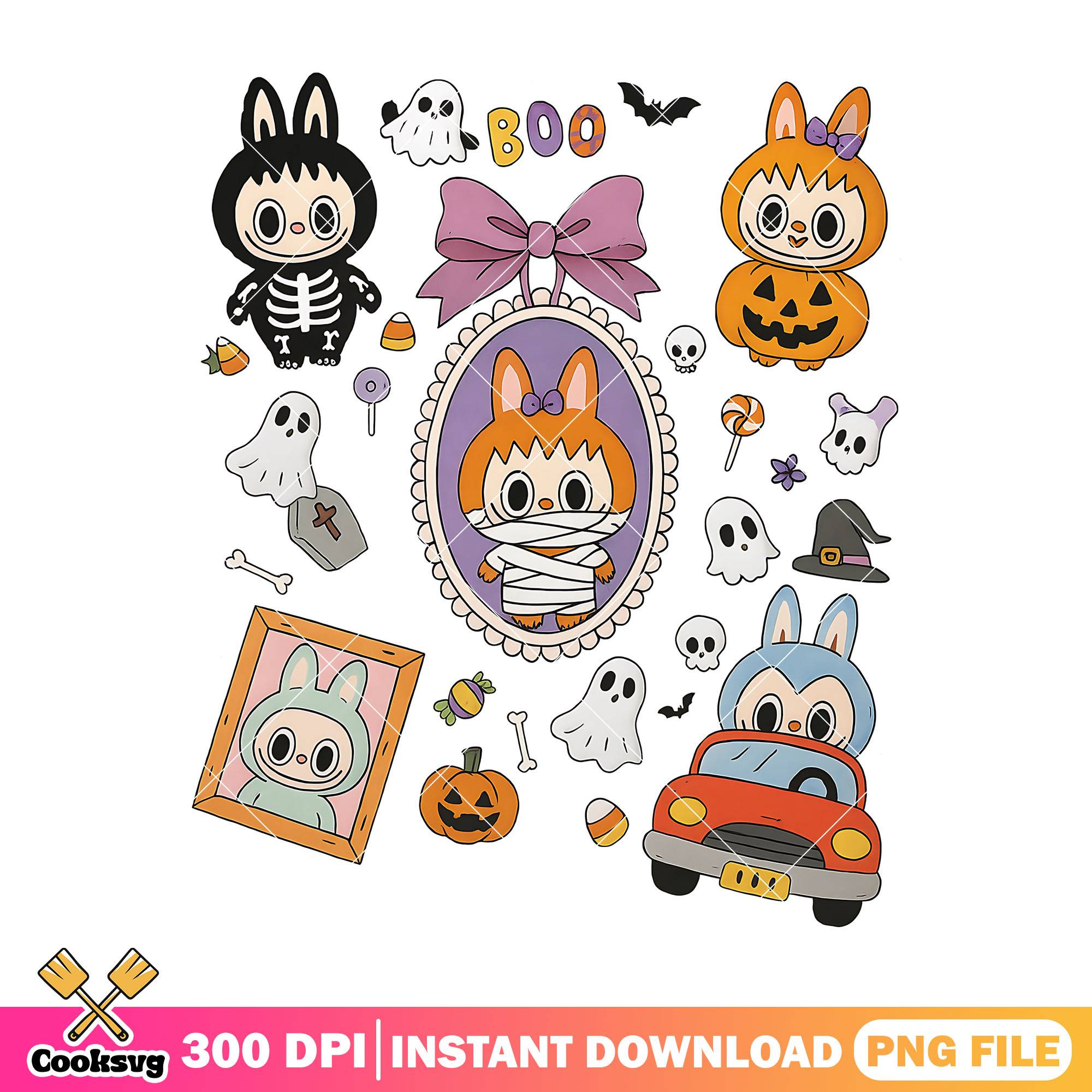 Labubu activities design png, labubu outfits png, this is halloween pn ...