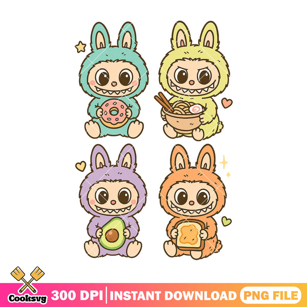 Labubu and food png, hehe labubu png, labubu energy png – Cooksvg