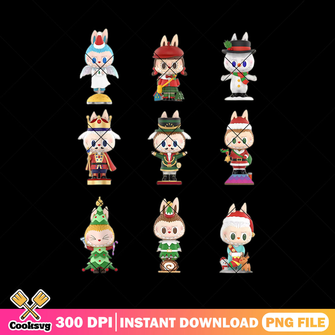 Labubu and friends design png, labubu popmart png, labubu friends png ...