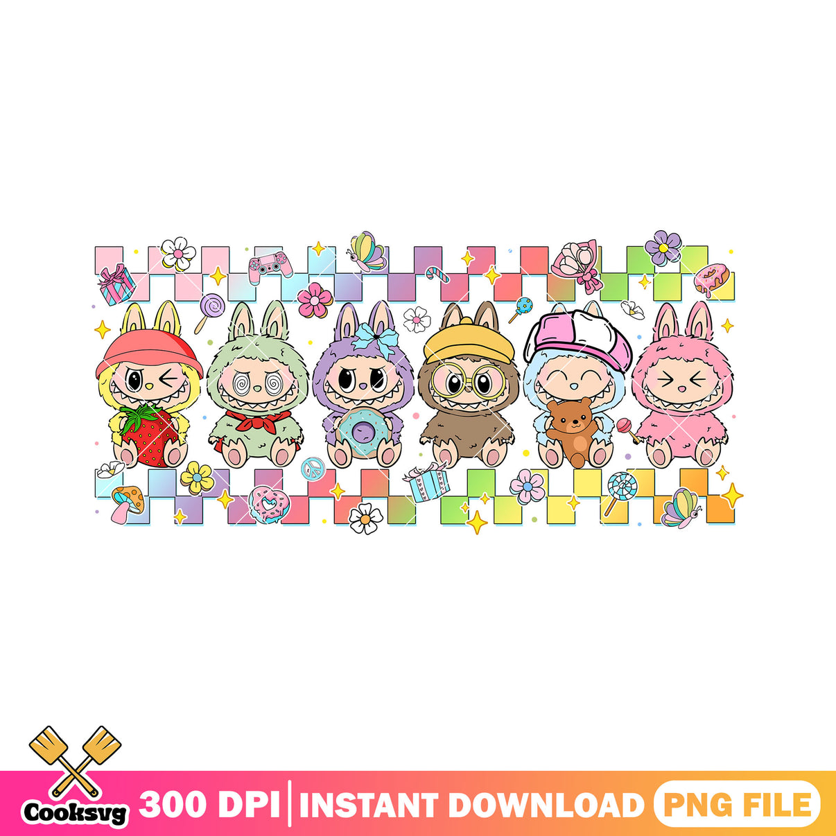 Labubu and friends png, labubu cute png, labubu popmart png – Cooksvg