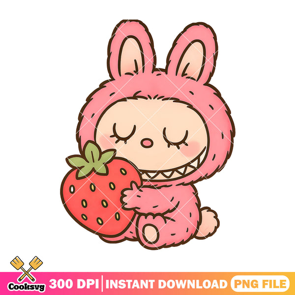Labubu and strawberry png, pink labubu png, labubu monster png – Cooksvg