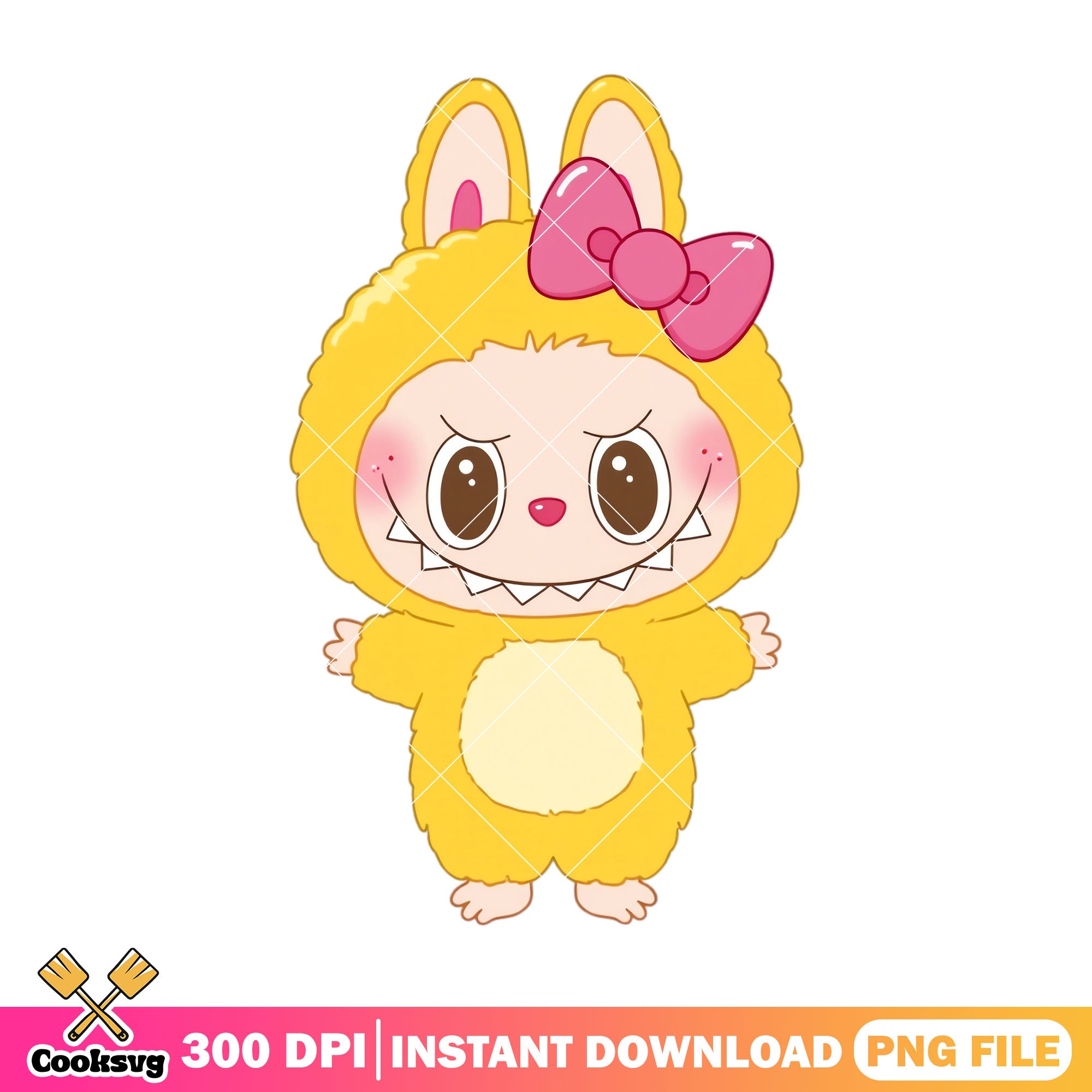 Labubu baby monster png, labubu girl png, labubu yellow png – Cooksvg