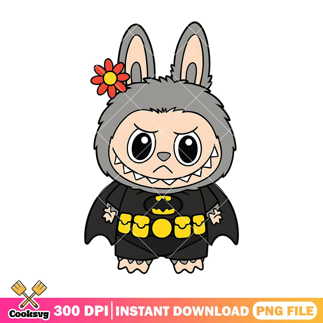 Labubu batman design png, labubu cosplay png, halloween labubu png ...