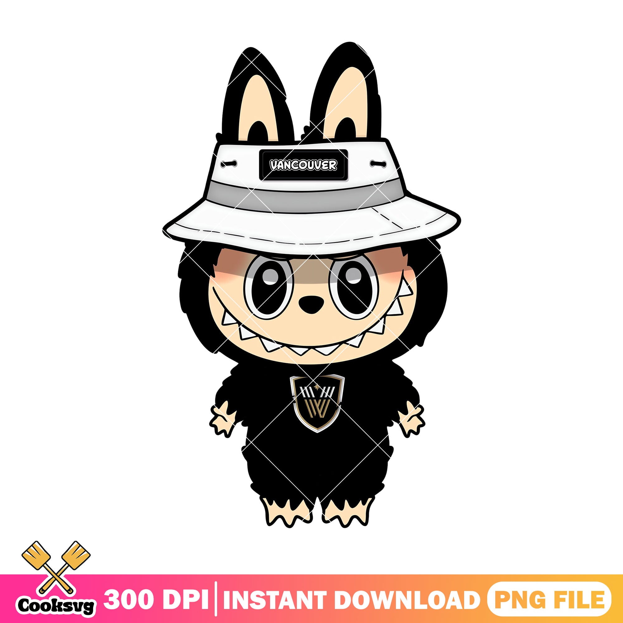 Labubu black monster png, vancouver warriors png, labubu outfit png ...