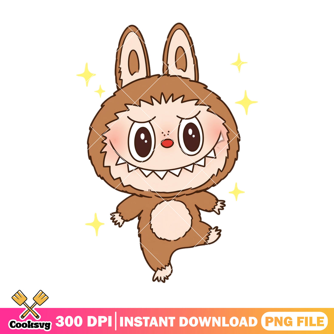 Labubu brown monster png, labubu hehe png, labubu cute png – Cooksvg