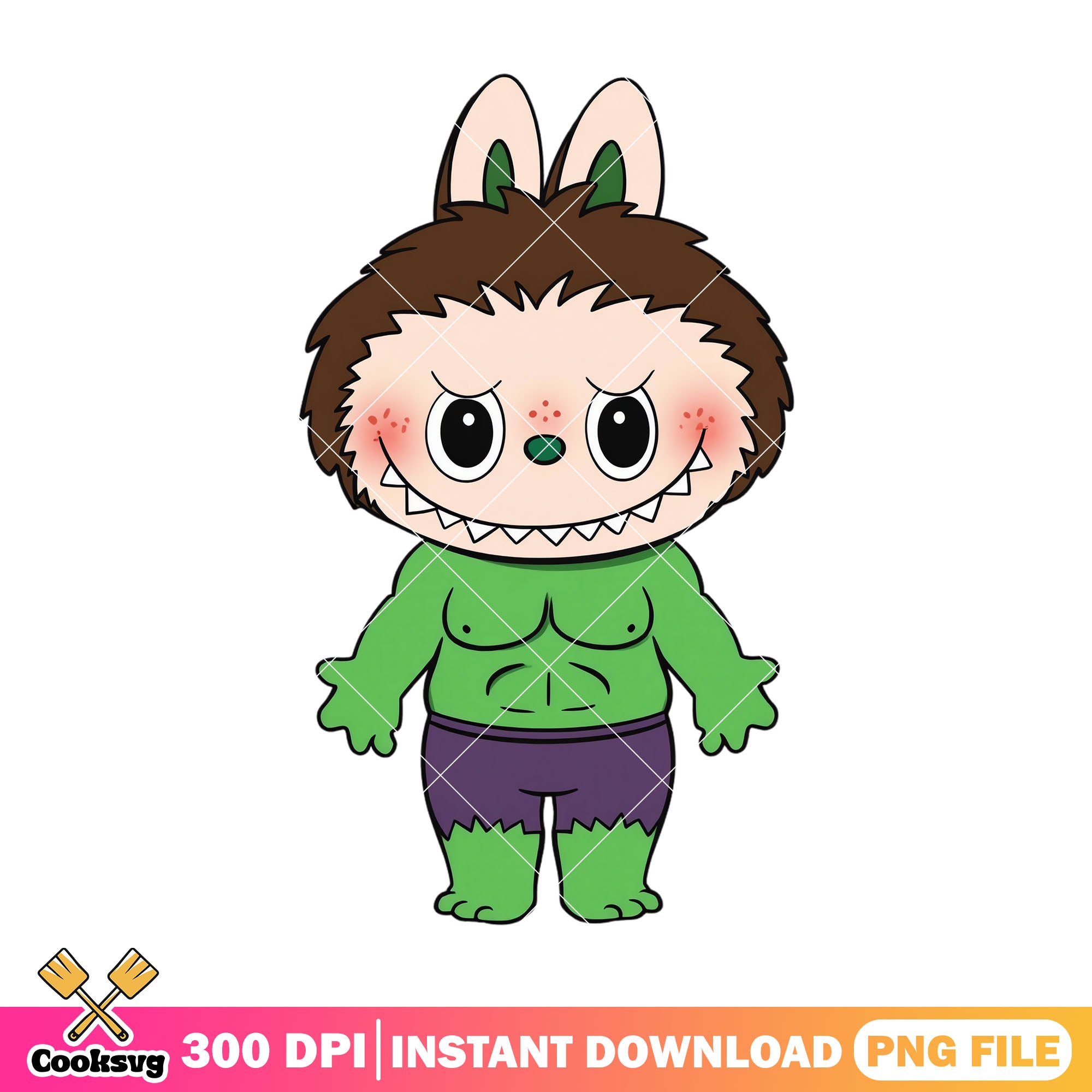 Labubu cosplay hulk png, labubu big png, labubu marvel png – Cooksvg