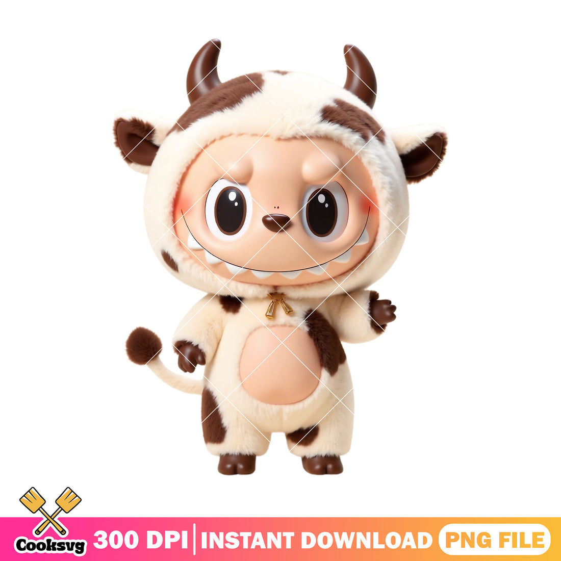 Labubu cow cosplay png, labubu cute png, labubu monster png – Cooksvg