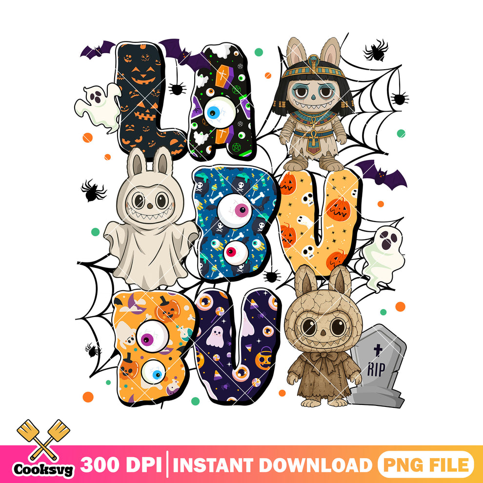 Labubu creepy masquerade art png, horror labubu png, scary dolls png ...
