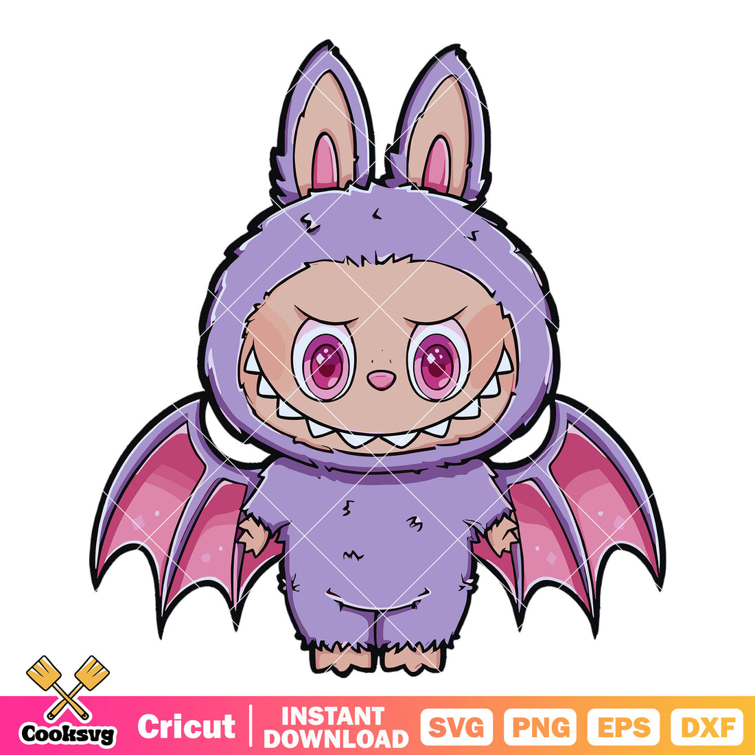 Labubu demon wings svg, cosutme labubu svg, labubu halloween svg – Cooksvg