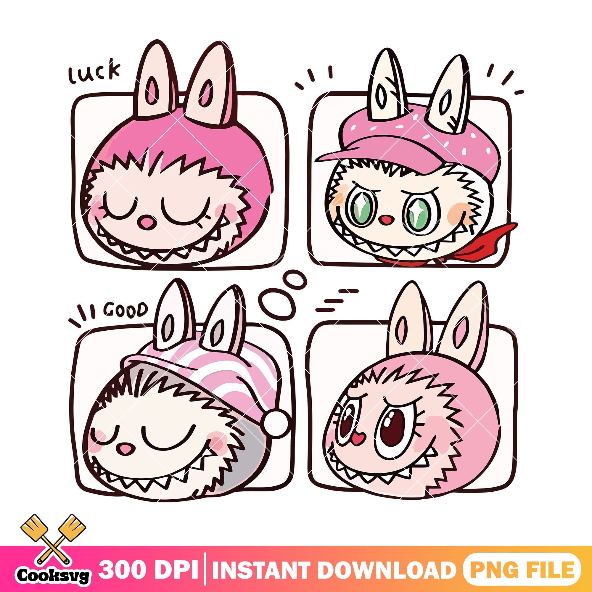 Labubu different dreams png, labubu pink png, labubu art png – Cooksvg