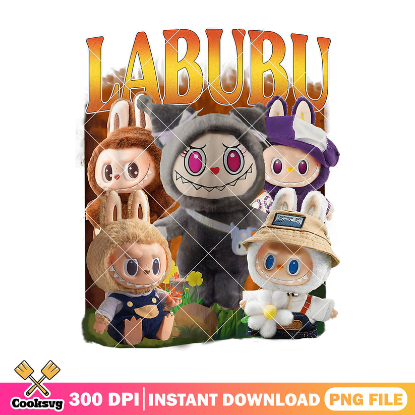 Labubu dolls pack png design, labubu blind box png, labubu popmart png ...