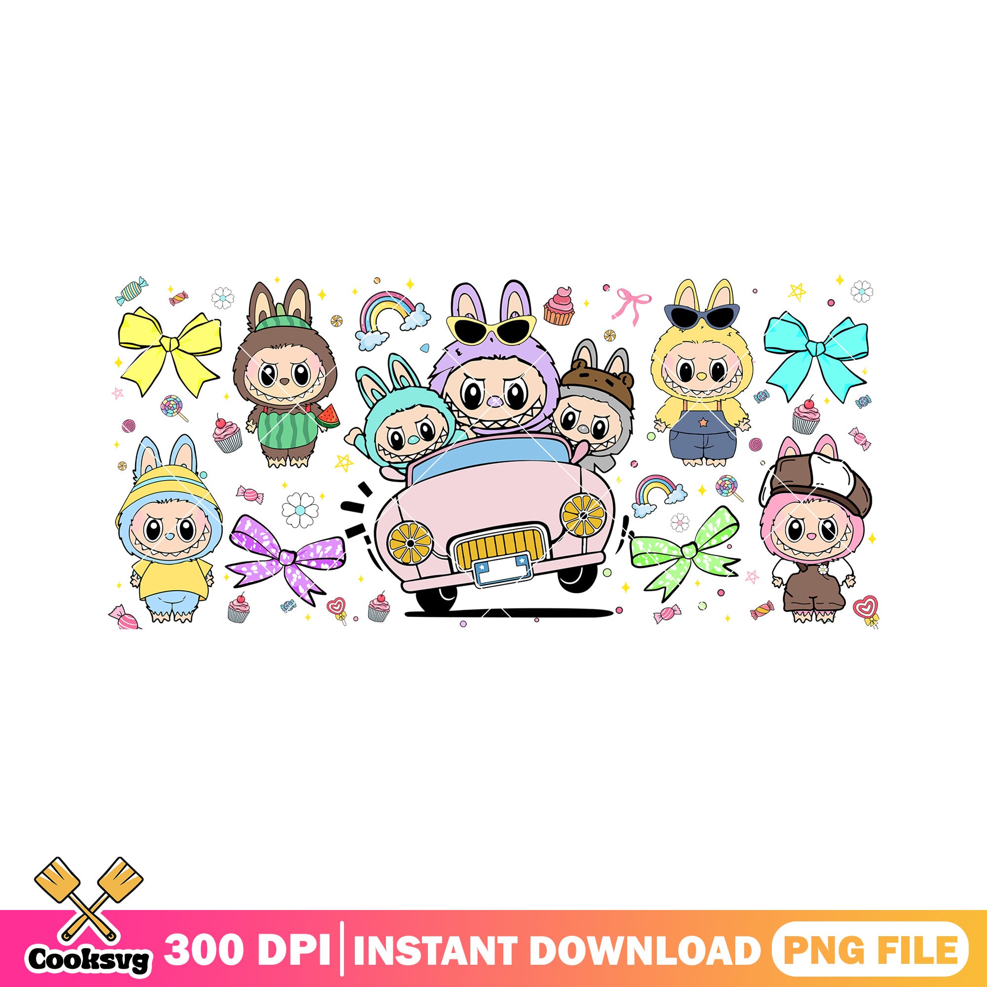 Labubu driving car png, labubu energy png, labubu happy png – Cooksvg