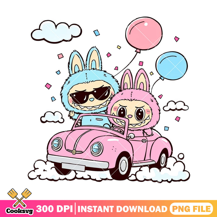 Labubu driving car png, labubu plush png, labubu hehe png – Cooksvg