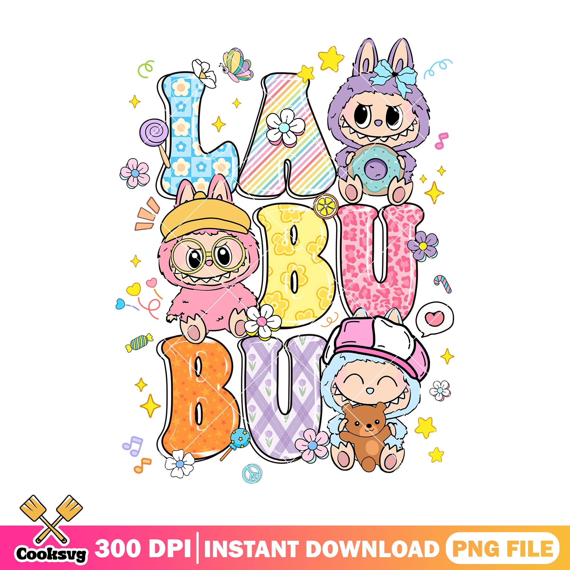 Labubu friends design png, labubu bf png, labubu plush png – Cooksvg