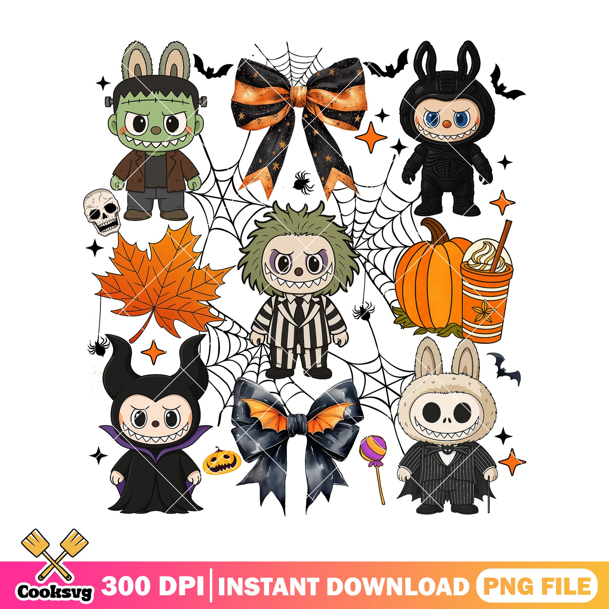Labubu halloween scary png, labubu clothes png, labubu costume png ...