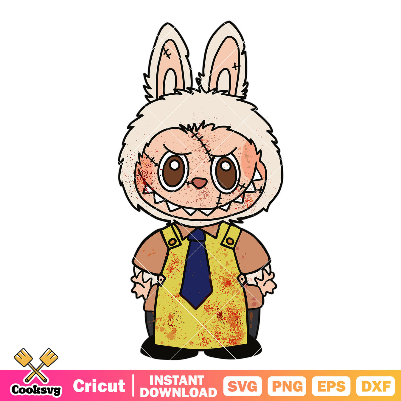 Labubu killer man svg, labubu clothers svg, halloween labubu svg – Cooksvg