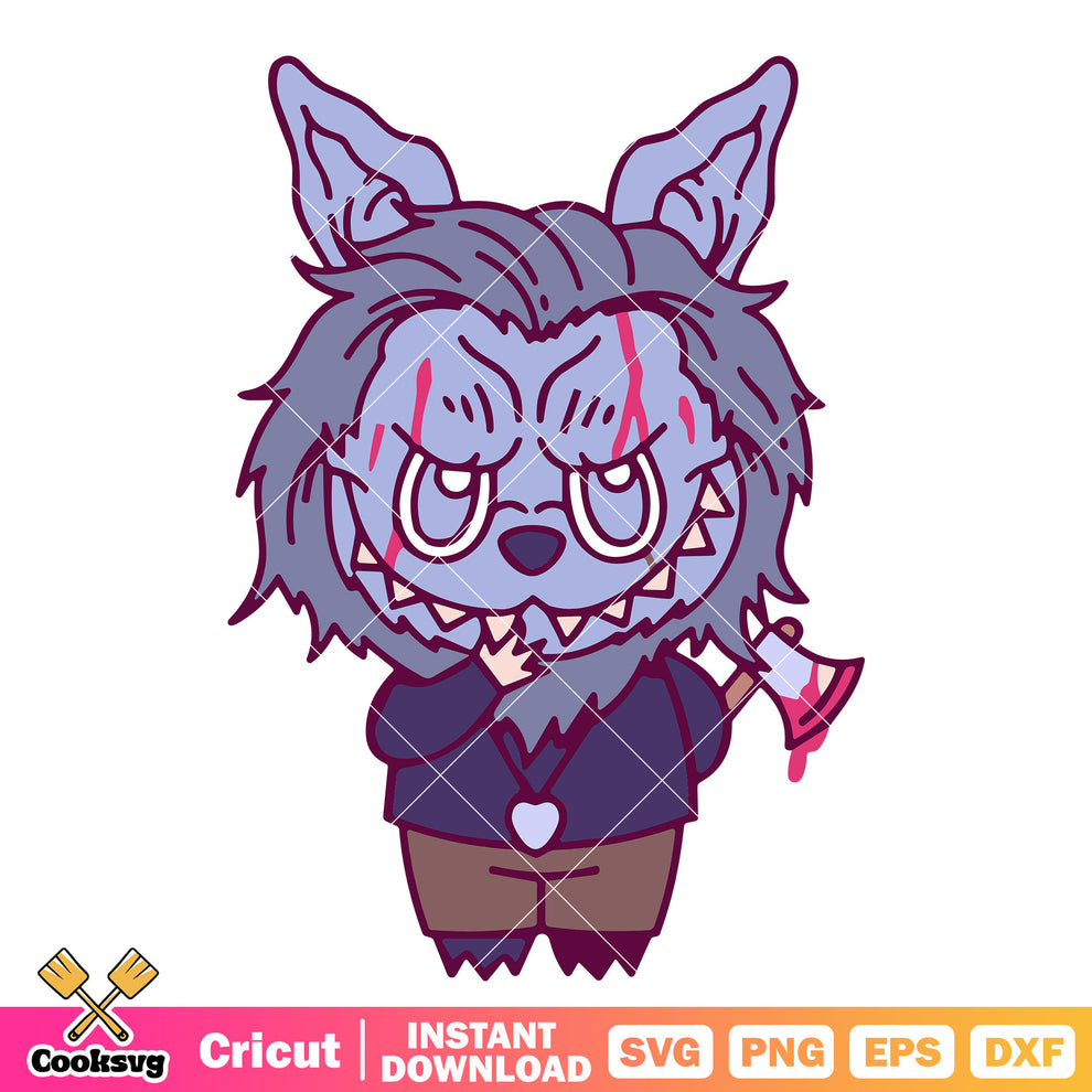 Labubu killer wolf svg, labubu clothers svg, labubu halloween svg – Cooksvg