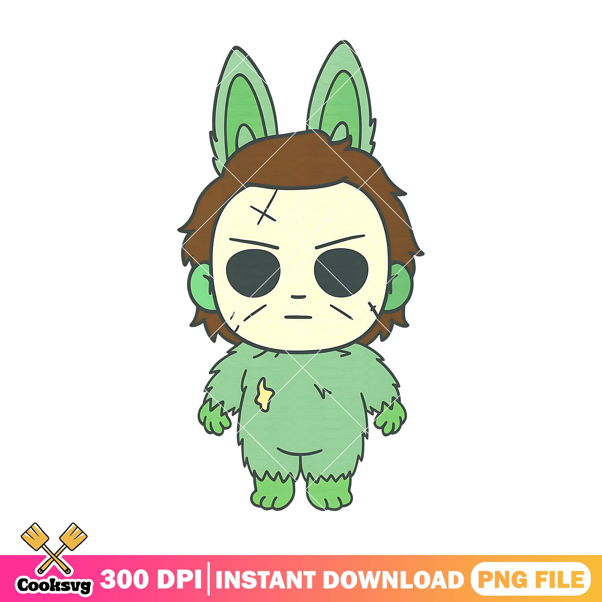 Labubu michael outfit design png, labubu horror png, halloween art png ...