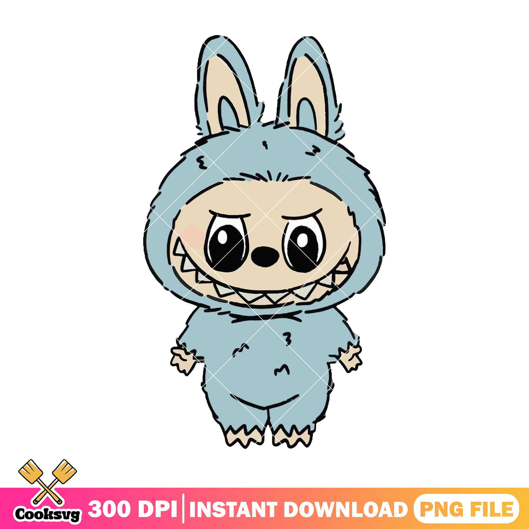 Labubu monster design png, labubu grey png, labubu cute png – Cooksvg