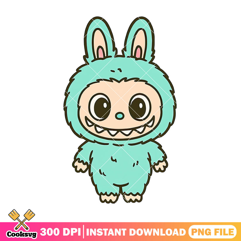 Labubu monster design png, plush labubu png, green labubu png – Cooksvg