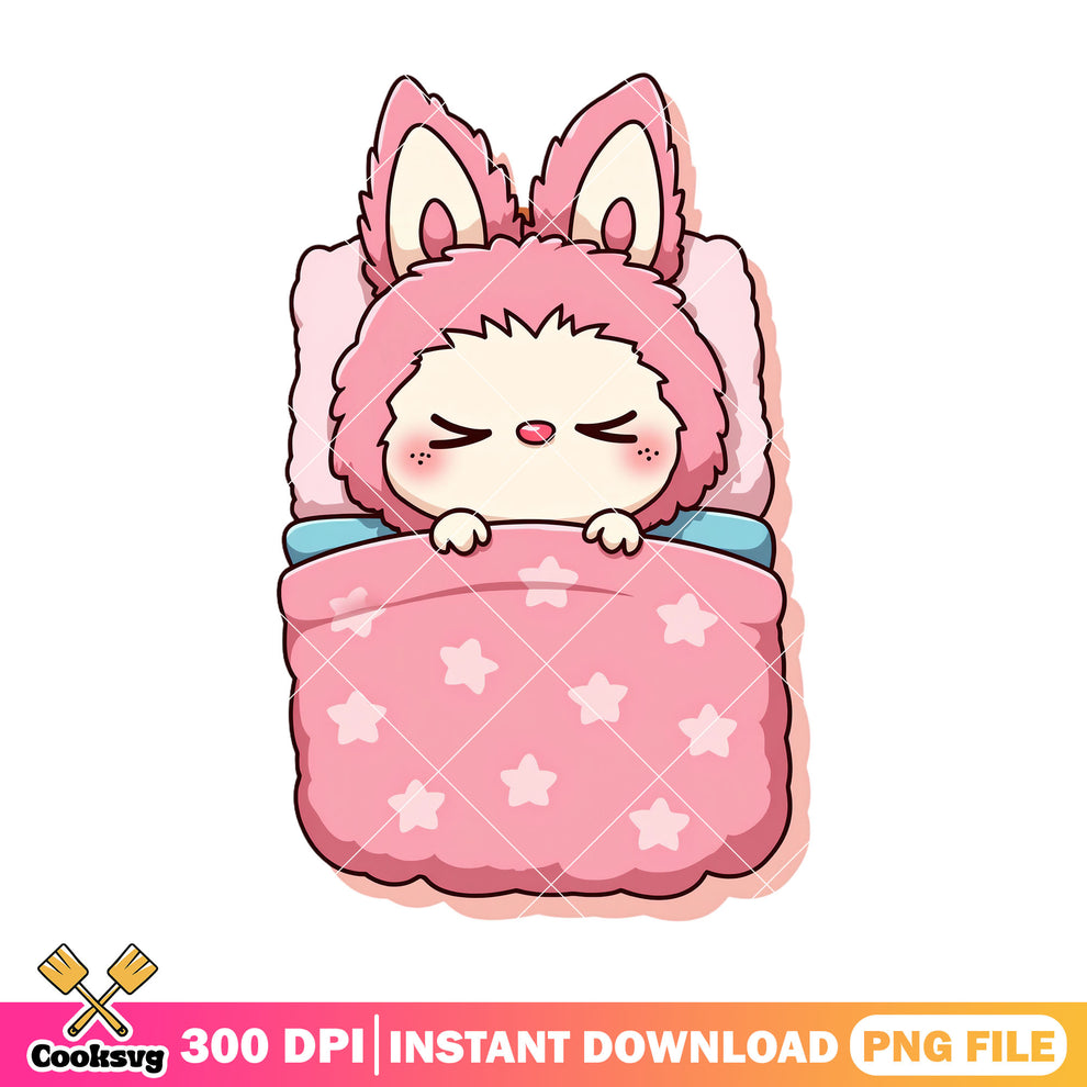 Labubu monster sleeping png, labubu cute png, labubu popmart png – Cooksvg