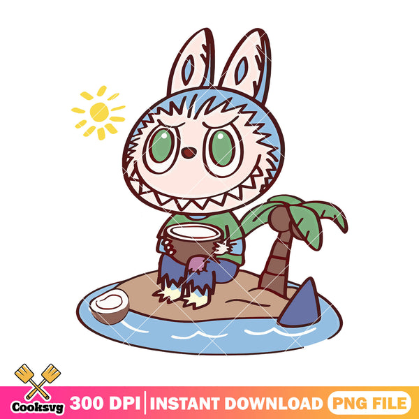 Labubu on island png, labubu monster png, labubu art png – Cooksvg