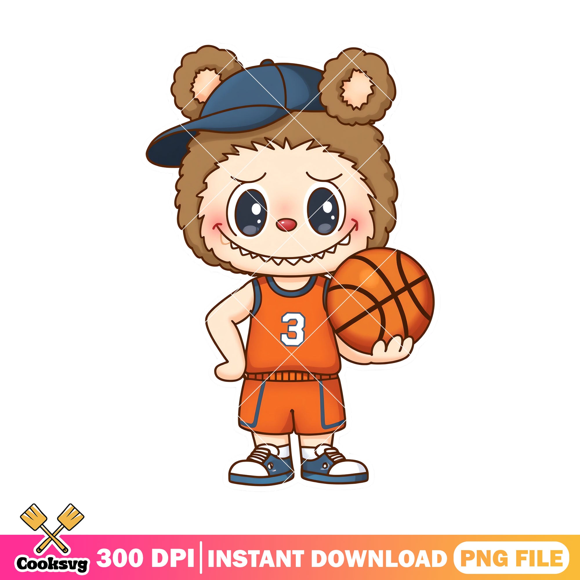 Labubu playing basketball png, labubu outfit png, labubu brown png ...