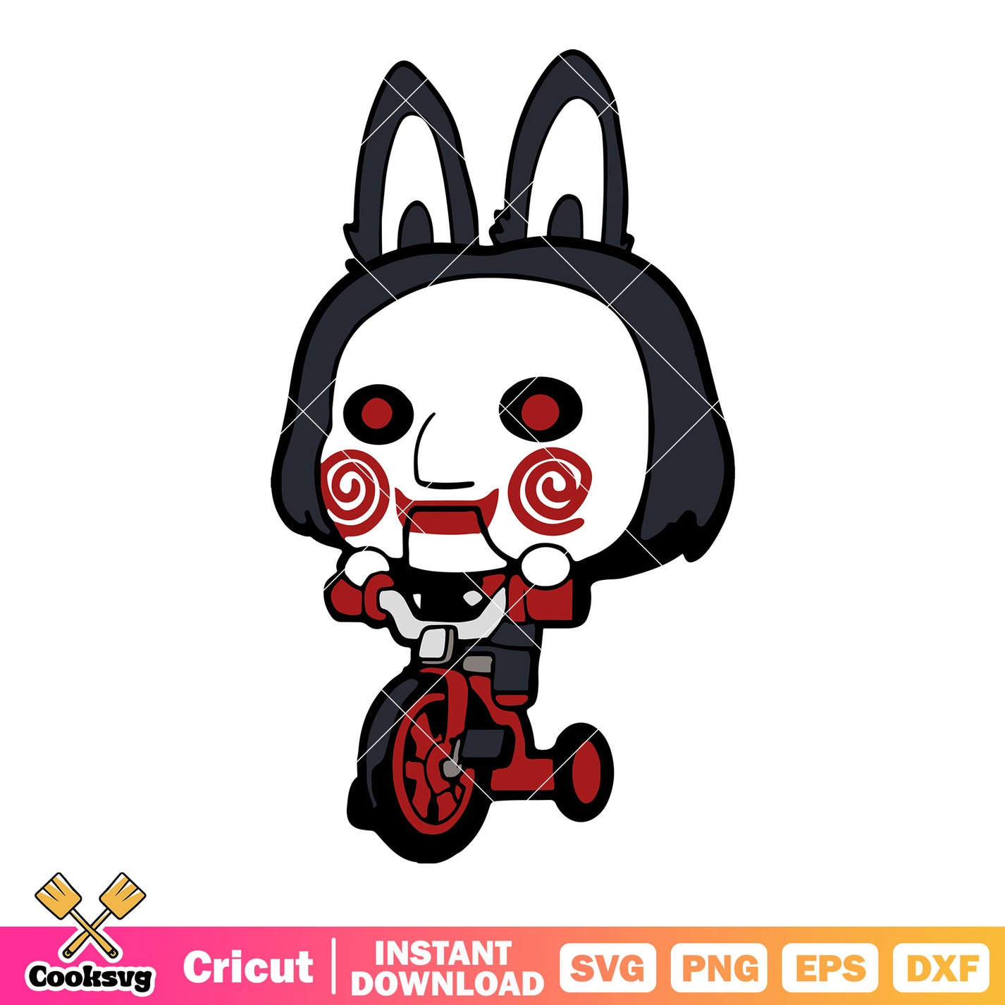 Labubu puppet chibi svg, horror labubu svg, the puppet svg – Cooksvg