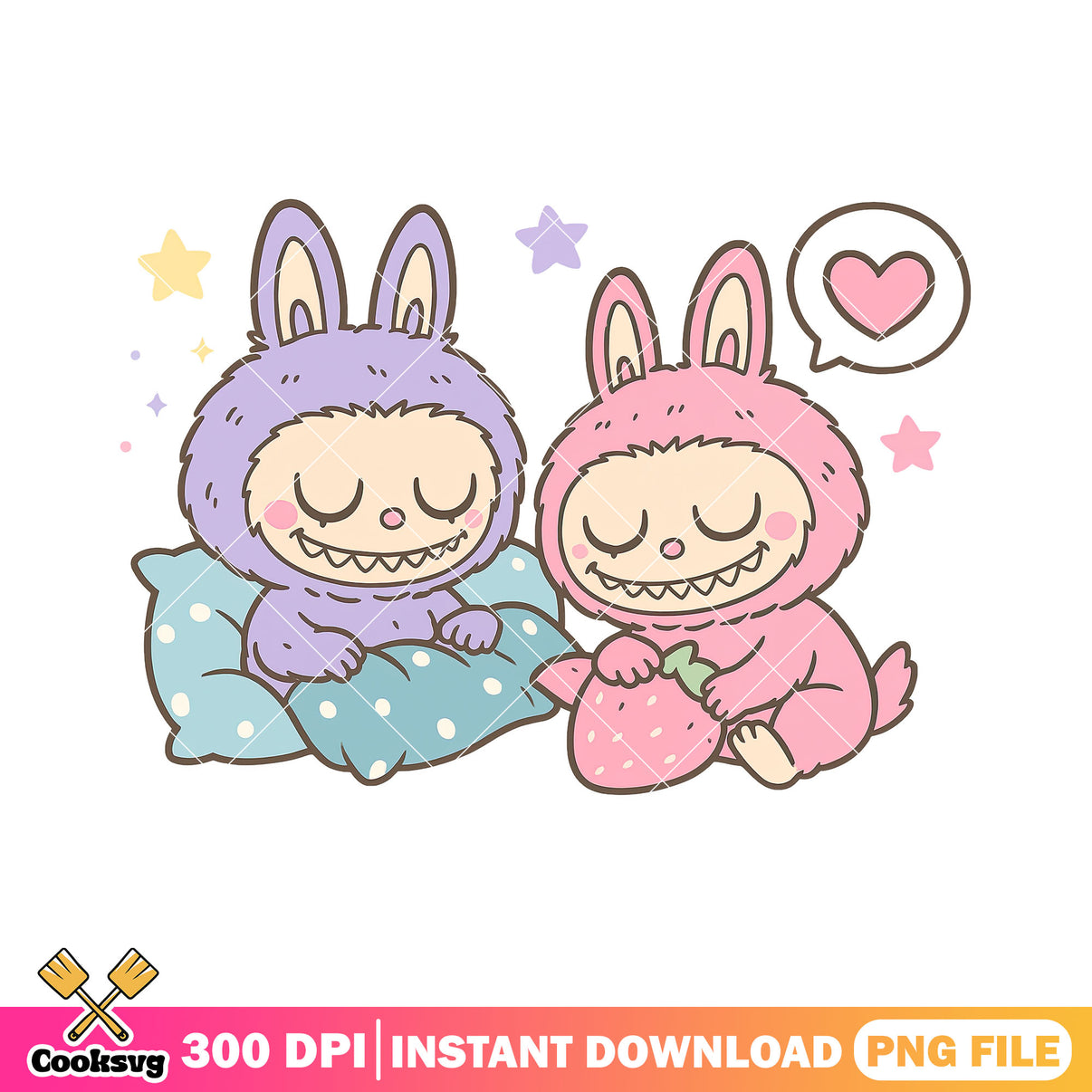 Labubu sleep together png, checkmate labubu png, cute labubu png – Cooksvg