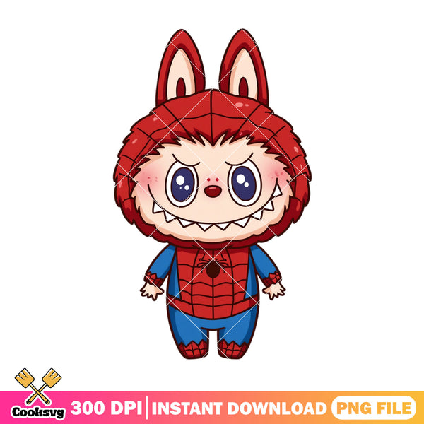 Labubu spiderman png, labubu costume png, labubu marvel png – Cooksvg