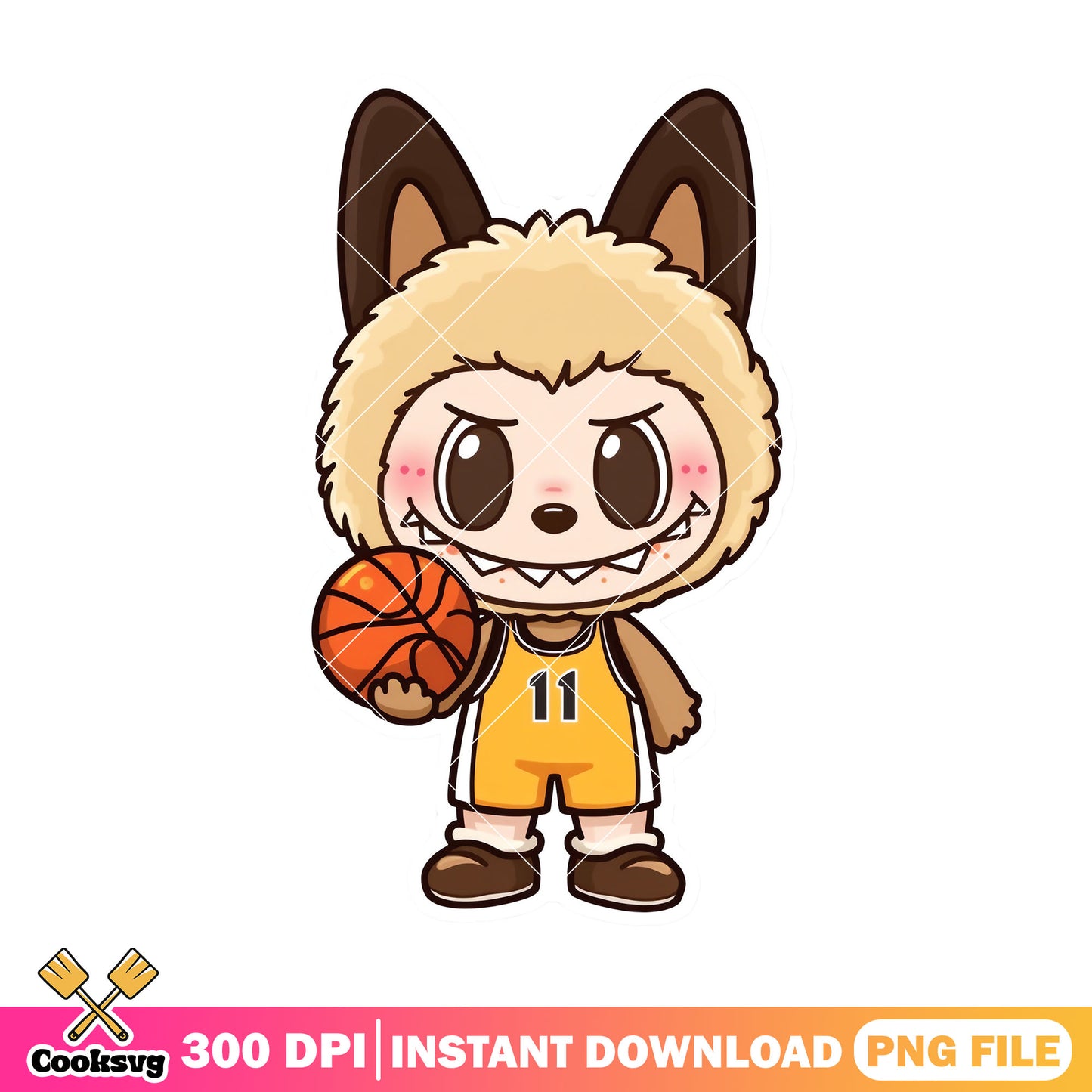 Labubu with basketball png, labubu cute png, labubu outfit png – Cooksvg