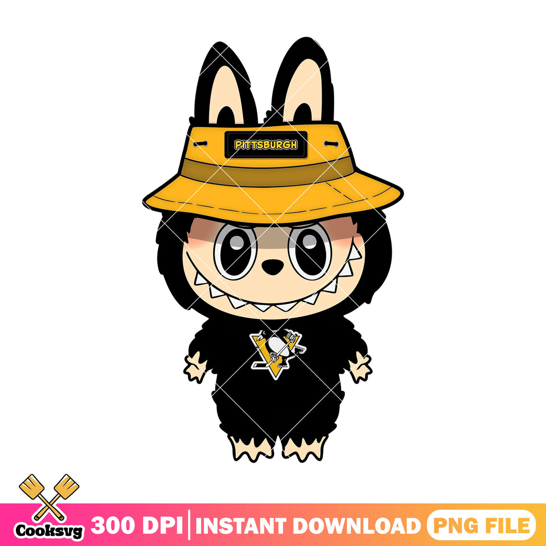 Labubu with yellow hat png, pittsburgh penguins png, labubu hehe png ...