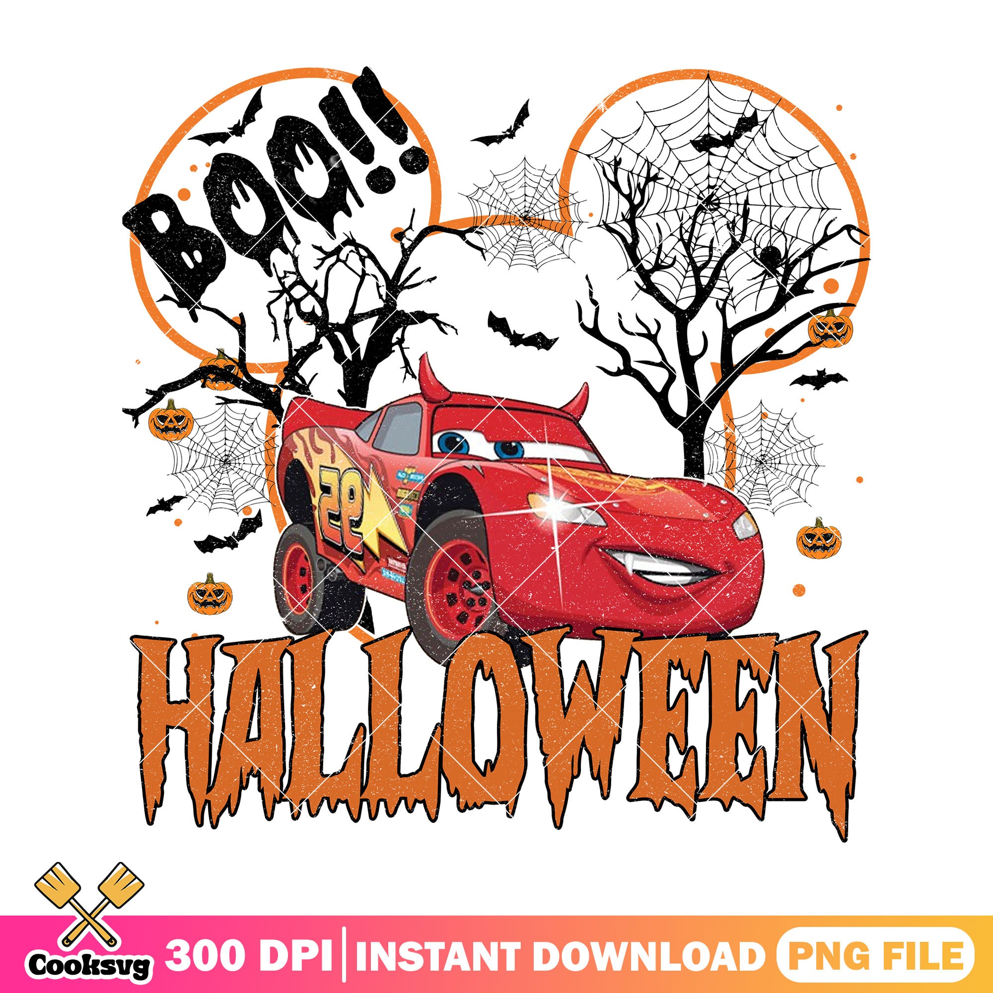 Lightning McQueen dracula png, disney car png, this is halloween png ...