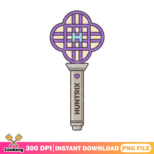 Light stick design huntrix png, huntrix band png, kpop hunters png ...