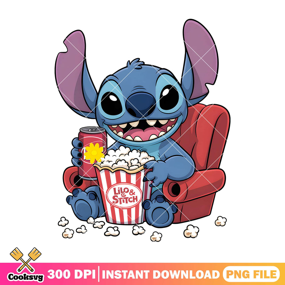 Lilo and stitch popcorn png, new stitch movie png, lilo stitch png ...