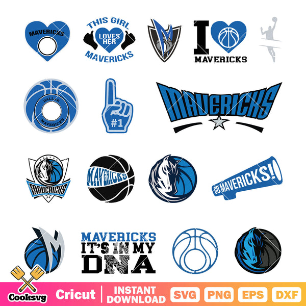 Logo Dallas Mavericks design bundle svg, nba team logos svg – Cooksvg