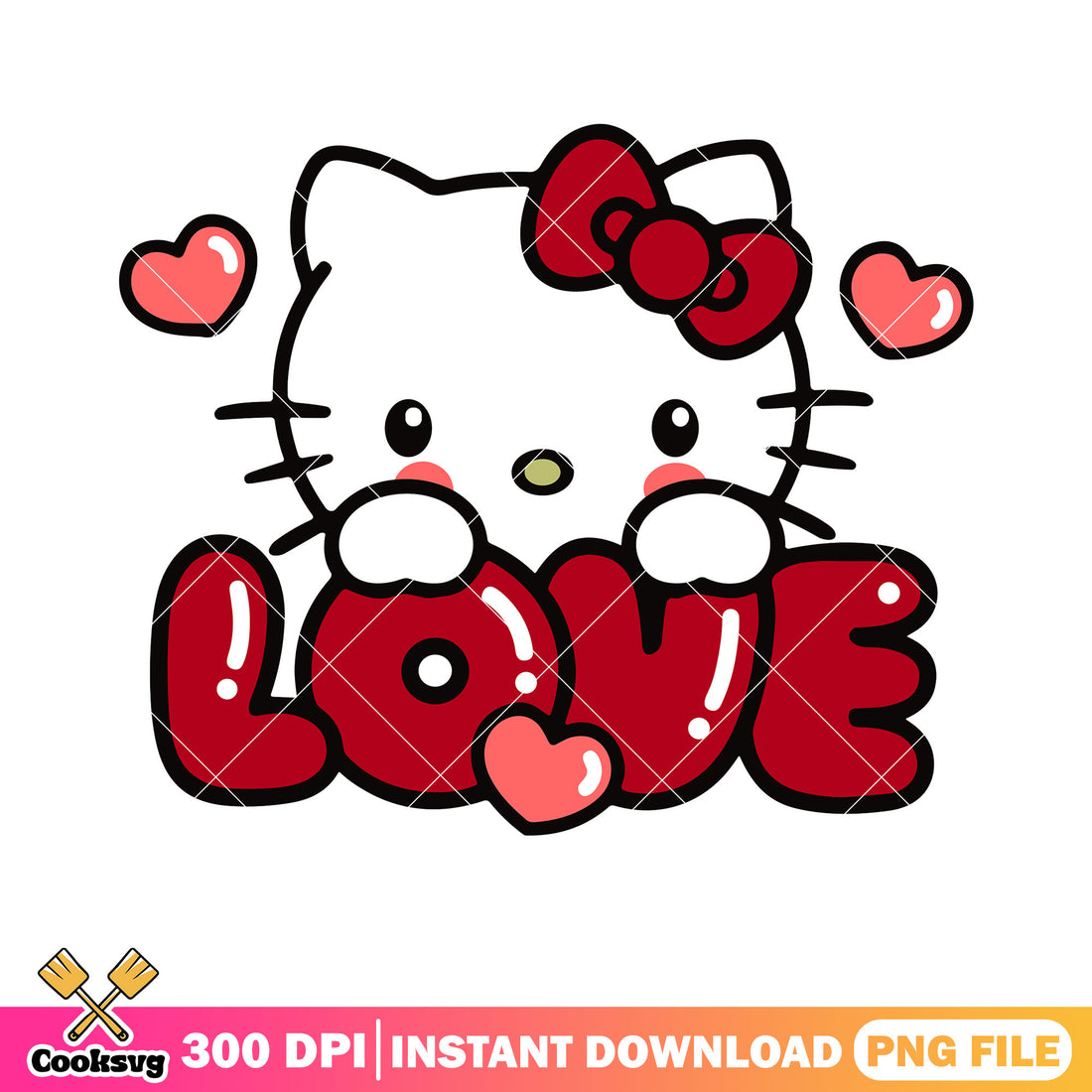 Love hello kitty face png, sanrio characters png, valentine gifts png ...