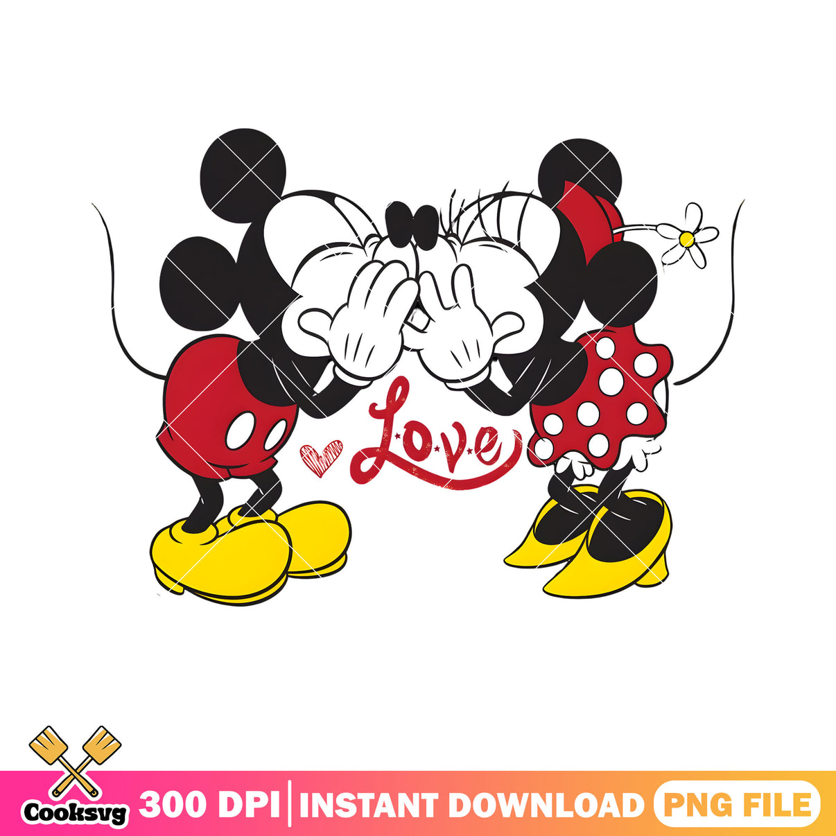 Love retro valentine mickey minnie png, love vibes png, disney valenti ...