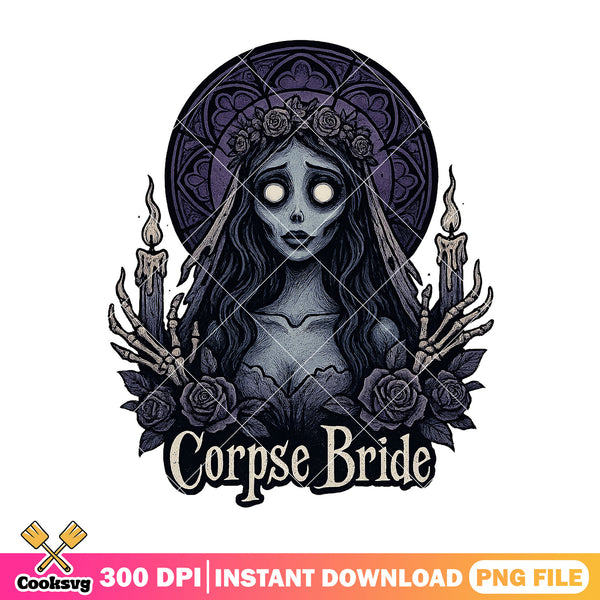 Macabre bride design png, bride halloween png, horror bride png – Cooksvg