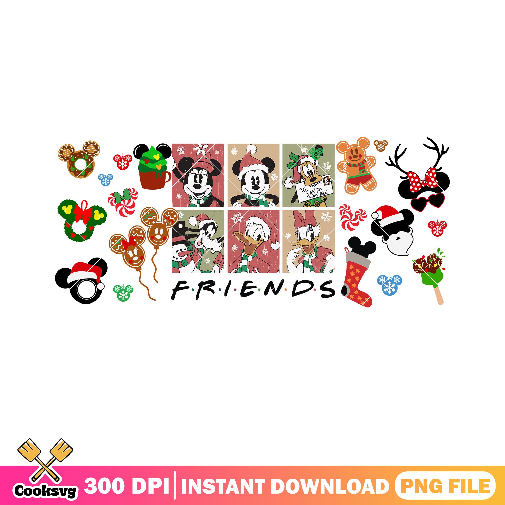 Mail deer santa christmas png, mickey and friends png, daisy duck png ...