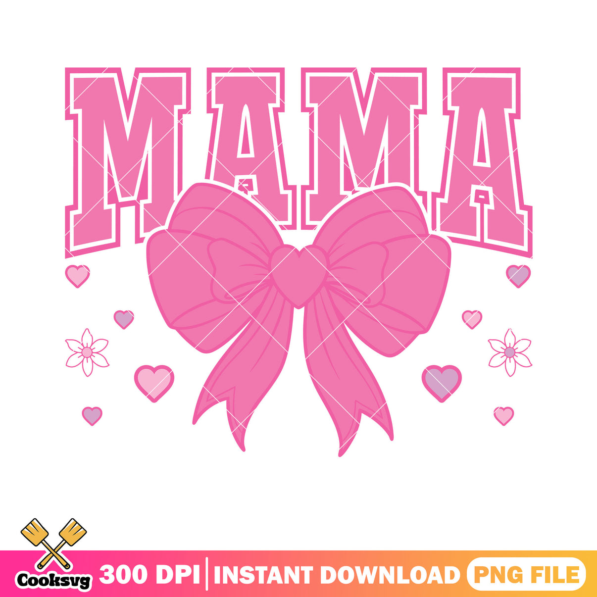 Mama pink bow valentine png, love vibes png, valentine bow png – Cooksvg